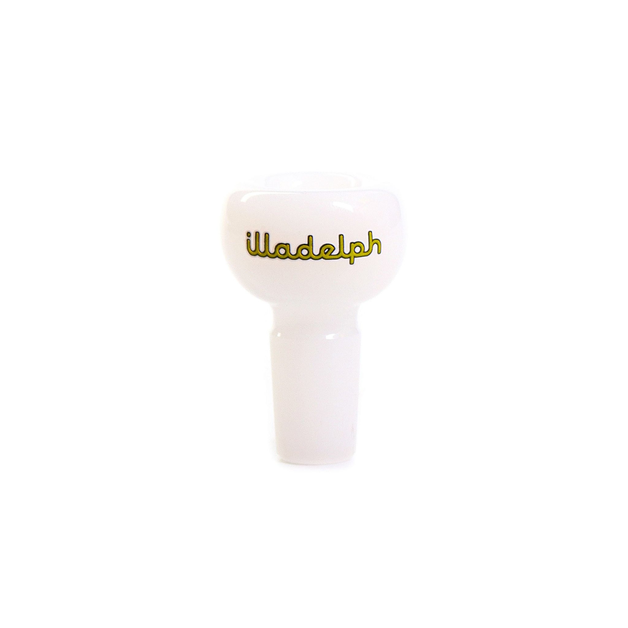 Single hole white full color slide (14/20) – Illadelph Glass Store
